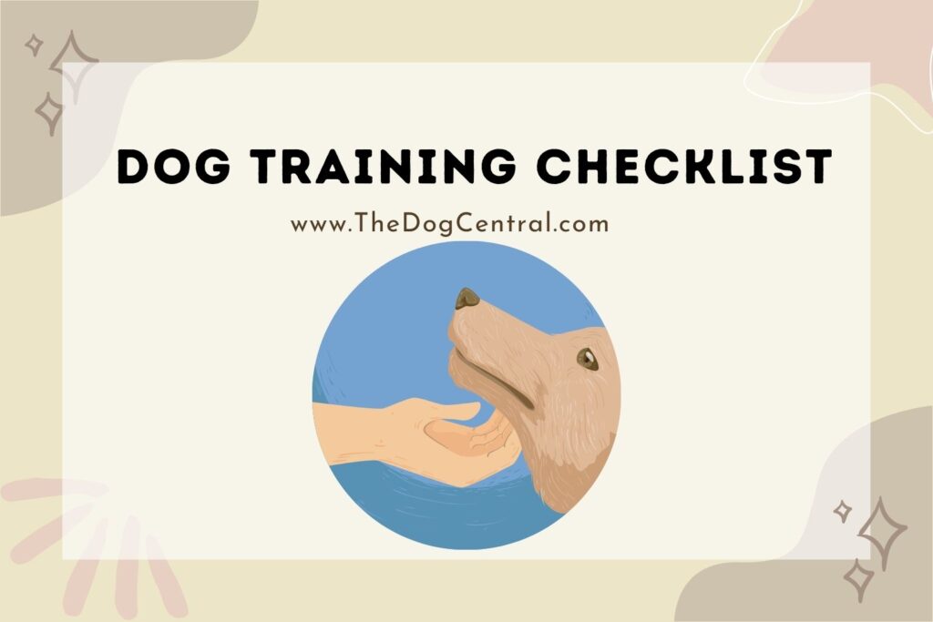 How a Dog Training Checklist Can Help You Raise a Well-Behaved Puppy ...